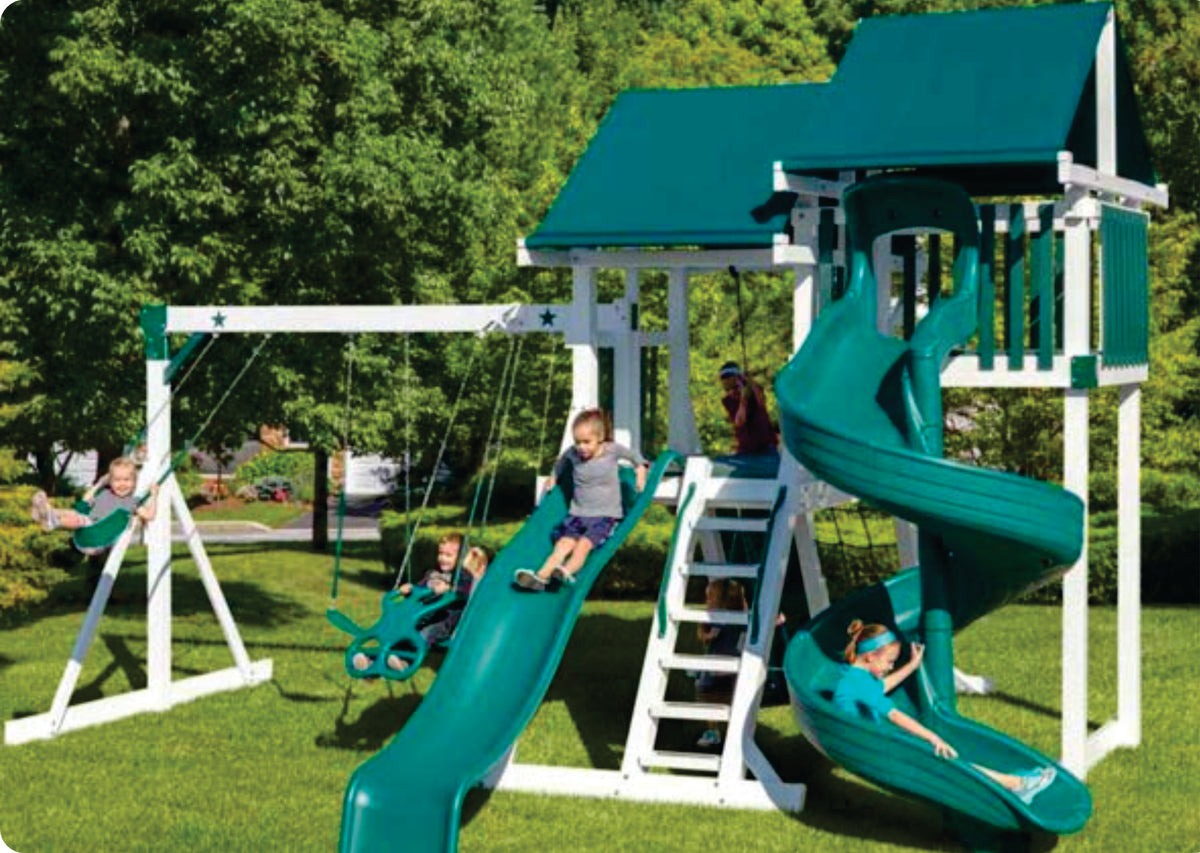 Nebula Vinyl Swingset – Innovative Playtime