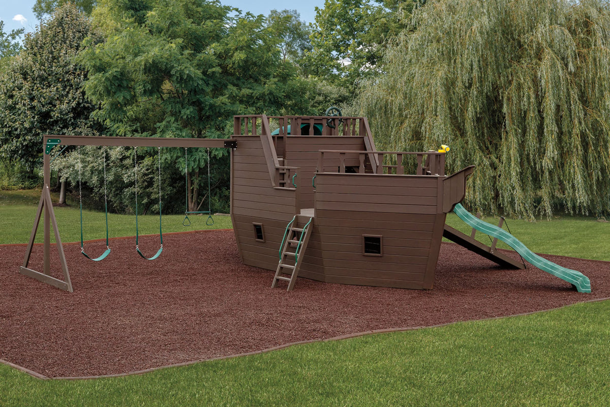 Outdoor Wooden Pirate Ship Playset #300 | Innovative Playtime